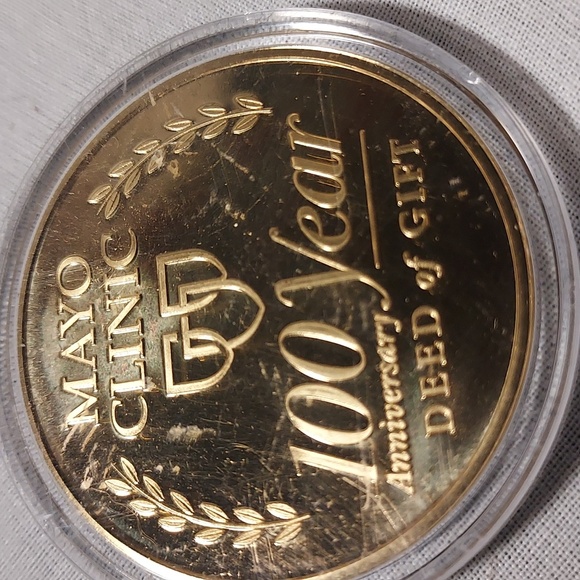 Mayo Clinic 100 Year Coin Collectible | Other | Mayo Clinic 0 Year Deed ...